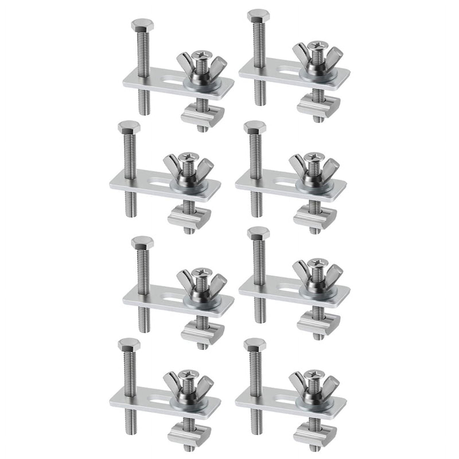 8 Pack T-Track Clamp,Mini T Track Hold Down Clamps Kit Compatible with 3018-PRO,3018-PROVer,1810 ...