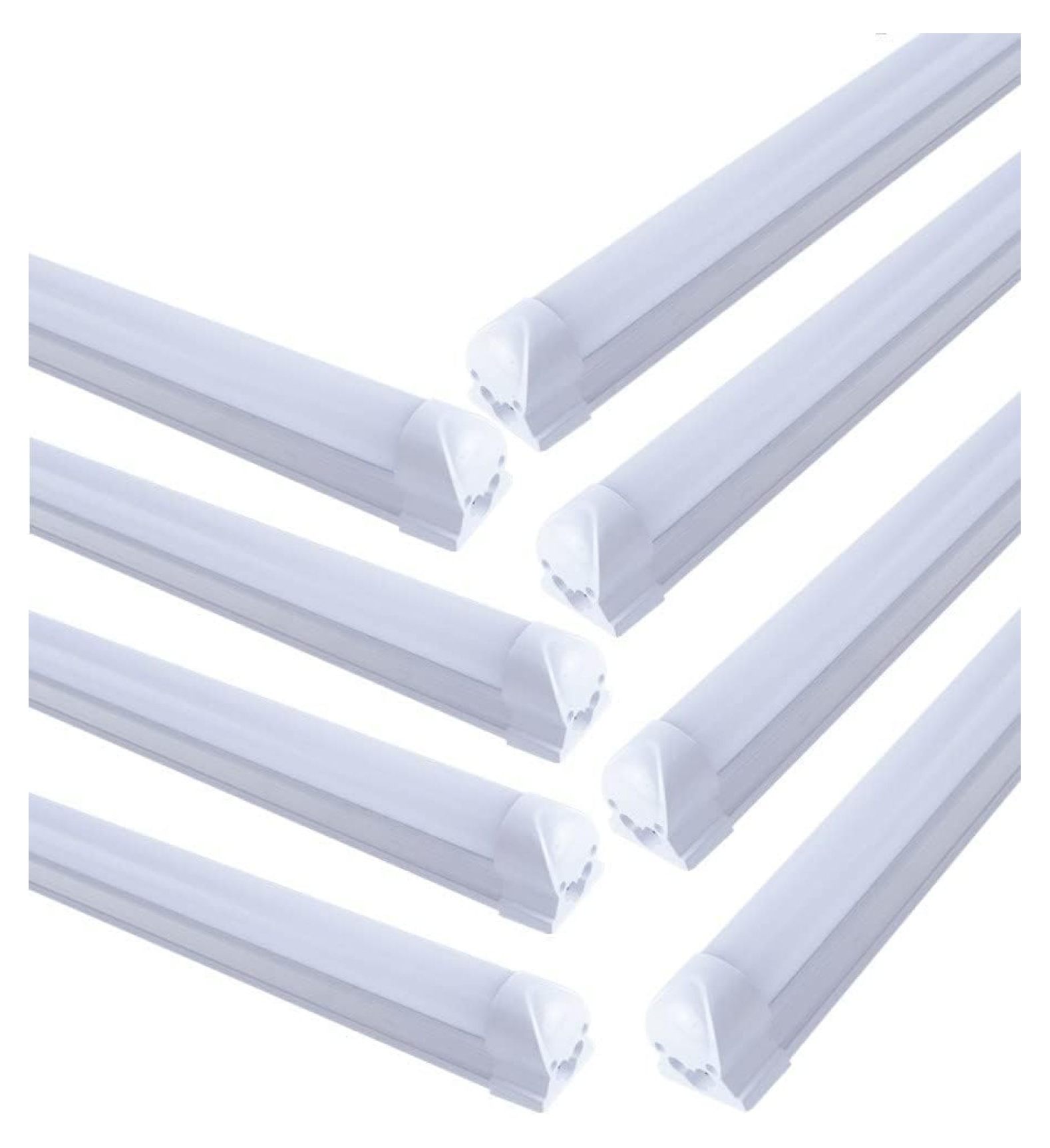 8-Pack T8 4FT LED Shop Light Fixture 24W 4 Foot Integrated TubeLight ...