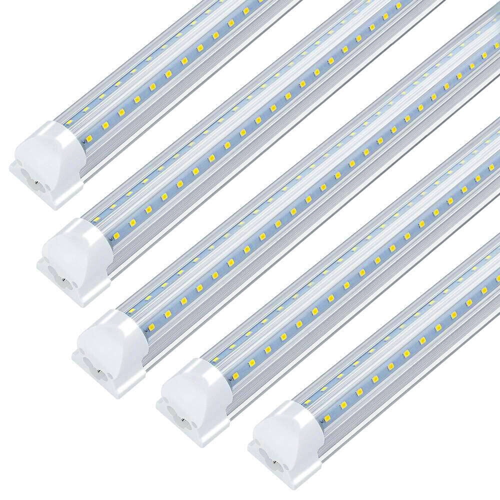 8 Pack T8 8 FT LED Shop Light Fixture 90W 8FT LED Shop Lights 6000K ...