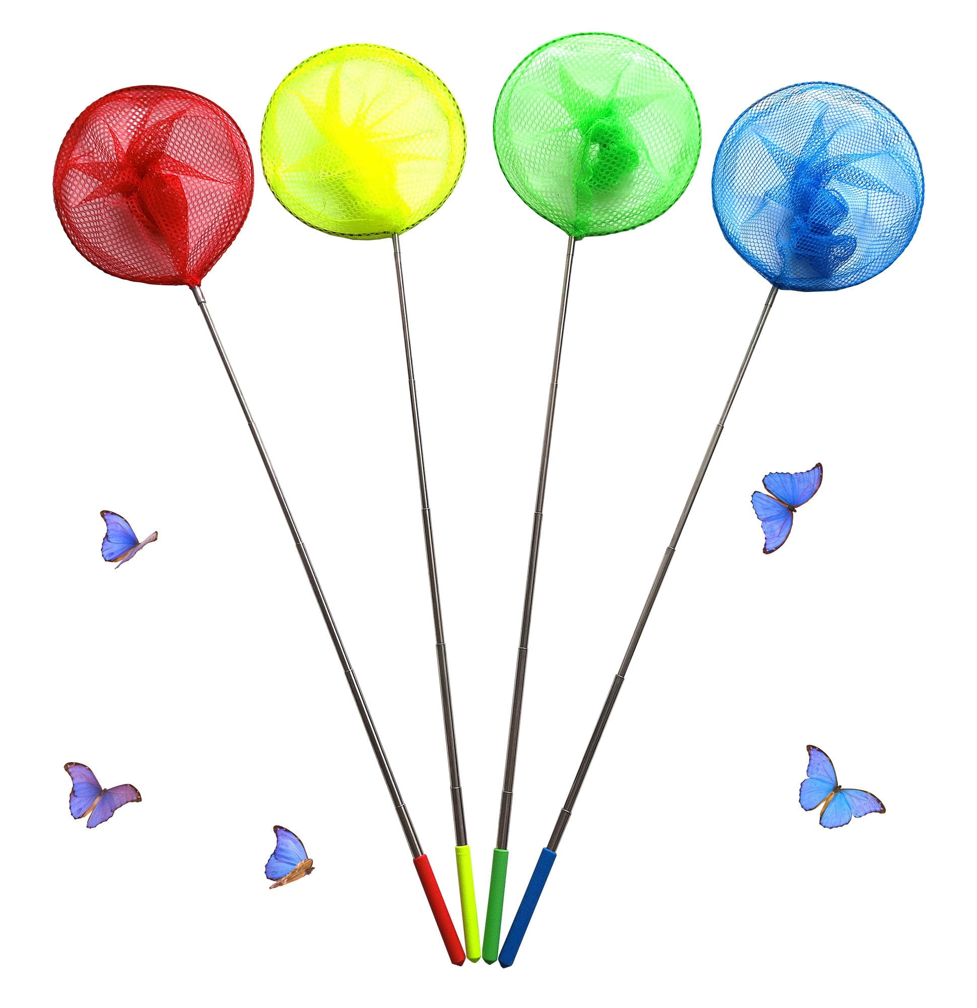 8 Pack Telescopic Butterfly Net, Insect Catching Nets for Catching ...