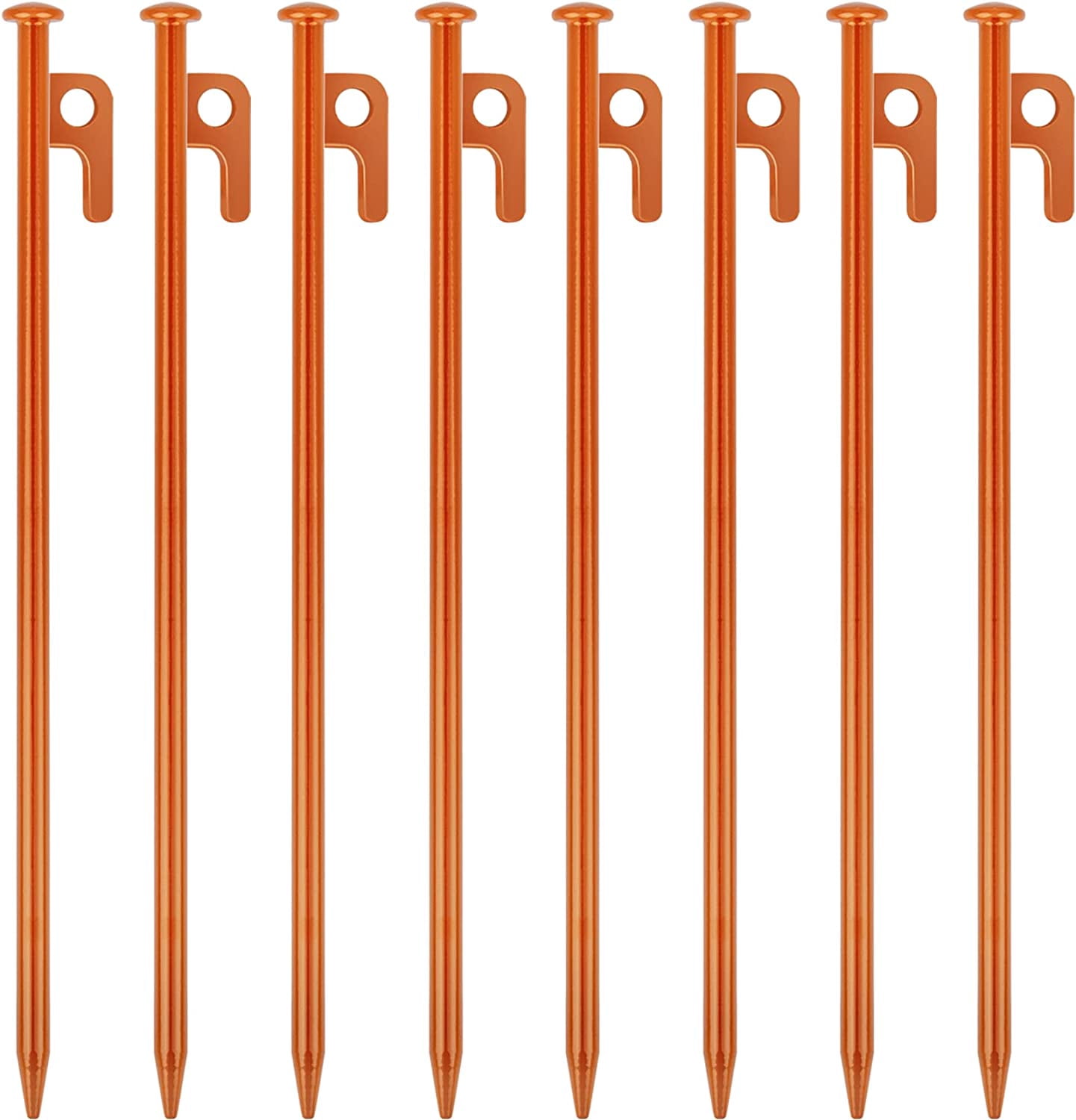 8 Pack Tent Stakes Heavy Duty 12 inch Steel Tent Pegs for Camping ...
