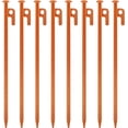 8 Pack Tent Stakes Heavy Duty 12 inch Steel Tent Pegs for Camping ...