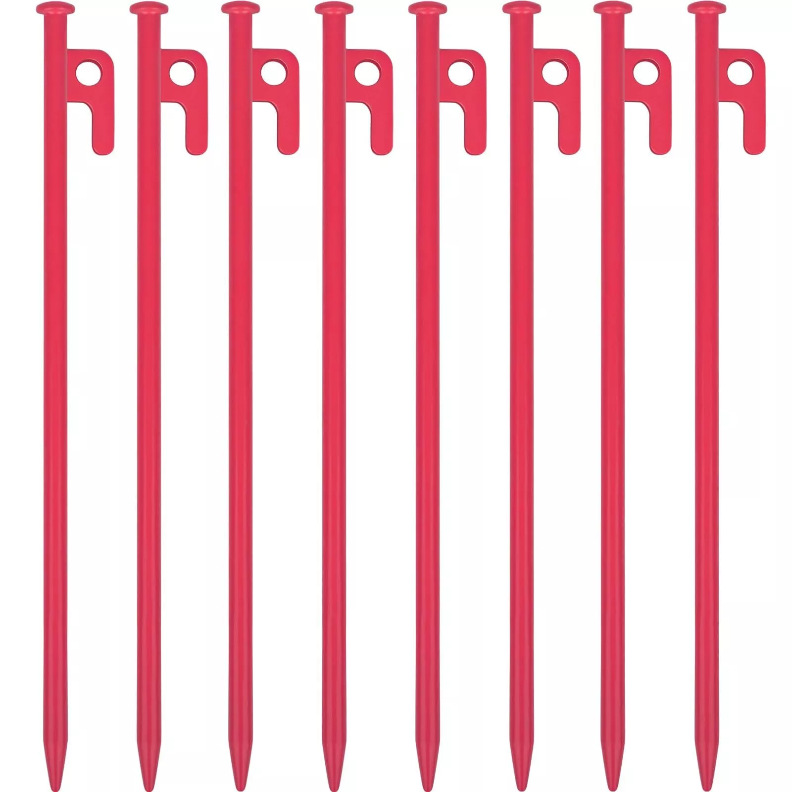8 Pack Tent Stakes Heavy Duty 12 inch Steel Tent Pegs for Camping ...