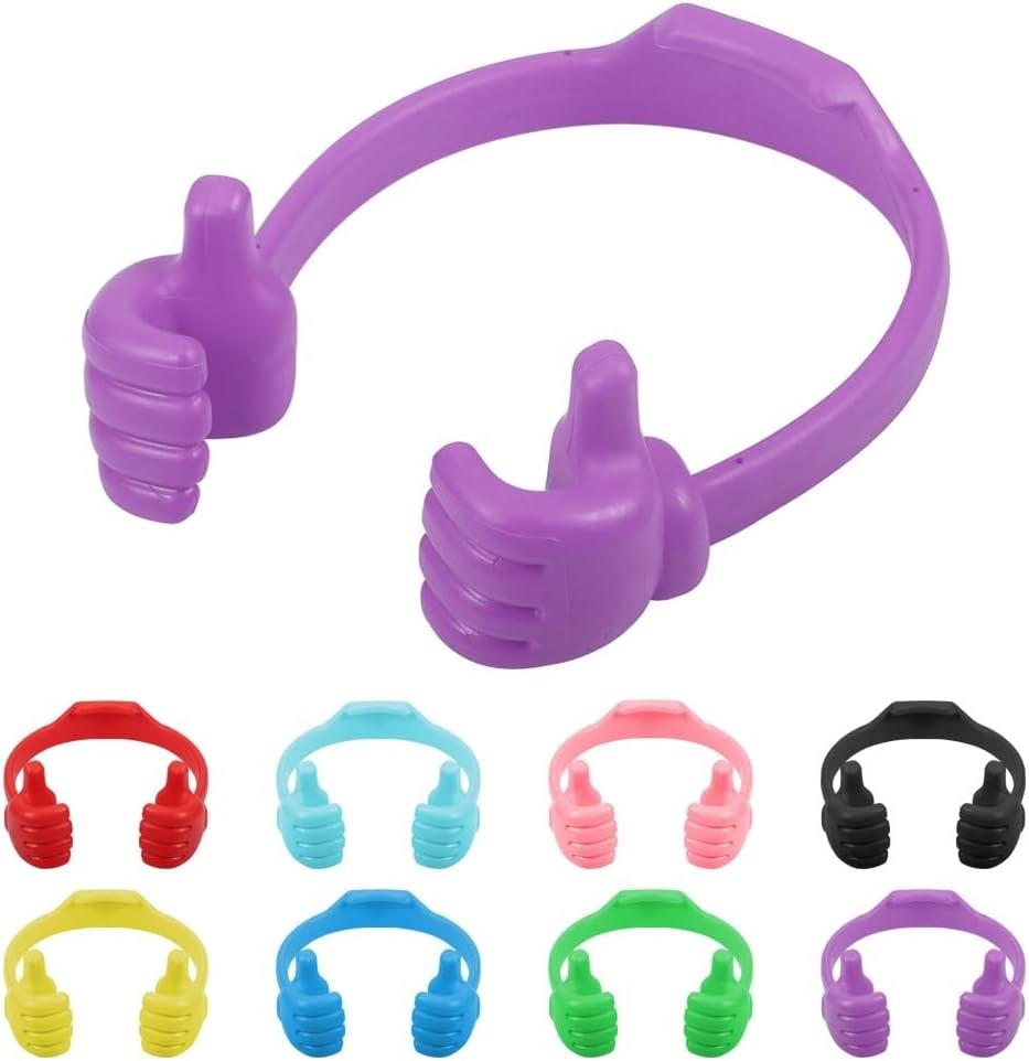 8 Pack Thumbs up Cell Phone Holder, Adjustable Silicone Tablet Stand ...