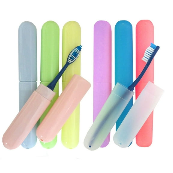 CLOUDQ Toothbrush Case Holders Travel, Plastic Tube Box Multicolor, 1 ...