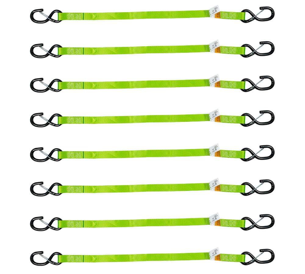 (8 Pack) Trailer Door Limit Strap 32 Inch Long 800 lbs WLL Safety Green ...