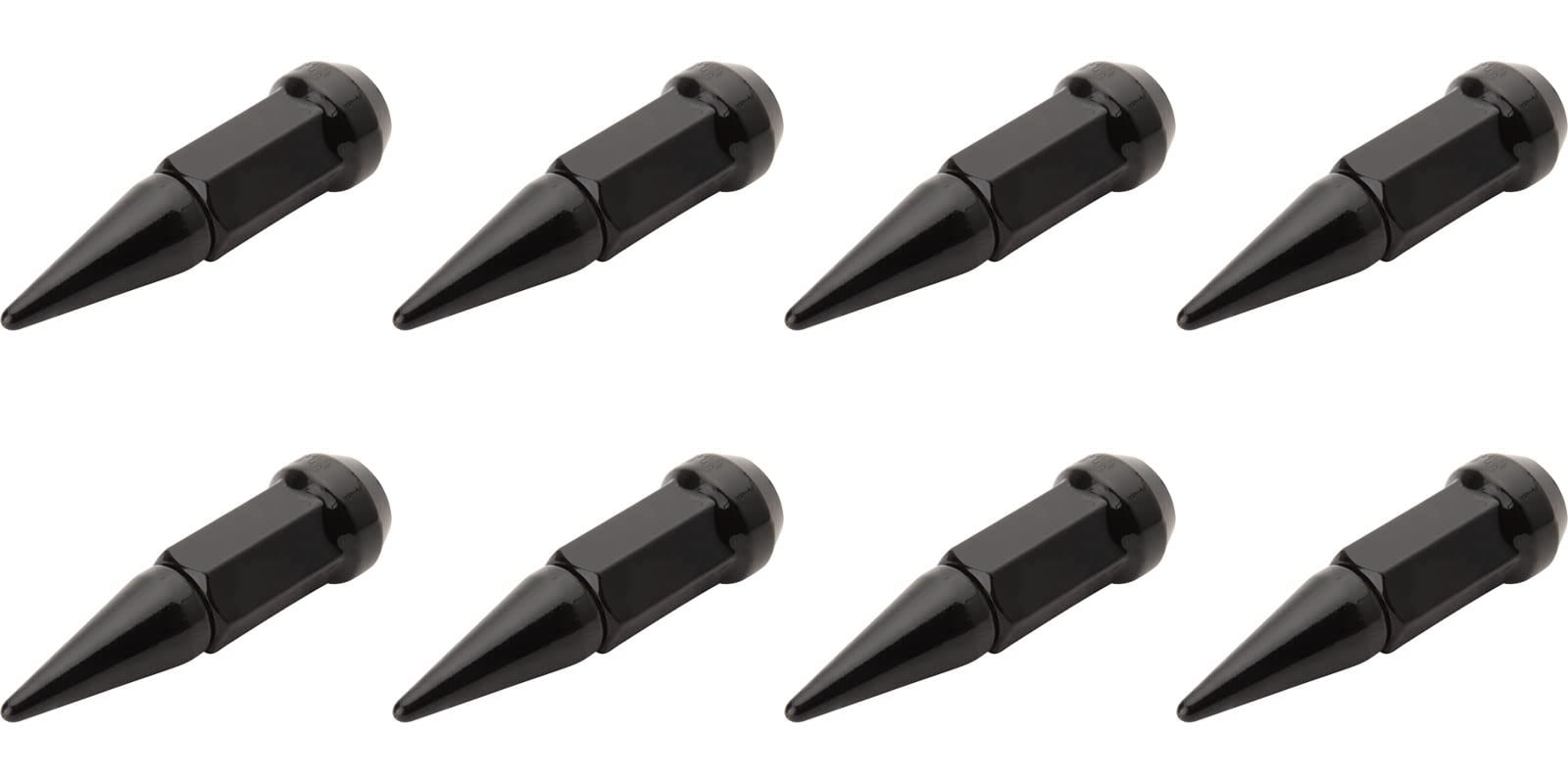 (8 Pack) Tusk Spike Tapered Lug Nut 12mm x 1.50mm Thread Pitch Black ...