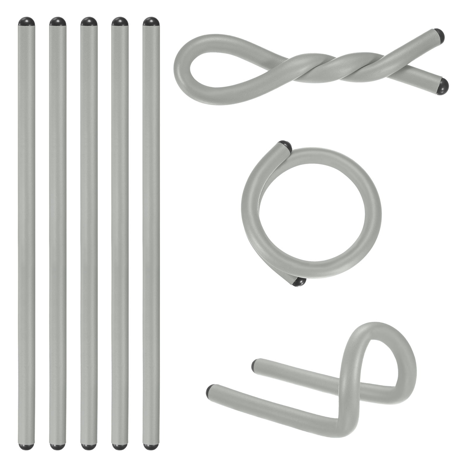 8-Pack Twist Rubber Ties, 17-Inch EVA Foam Reusable Bendable Rubber ...