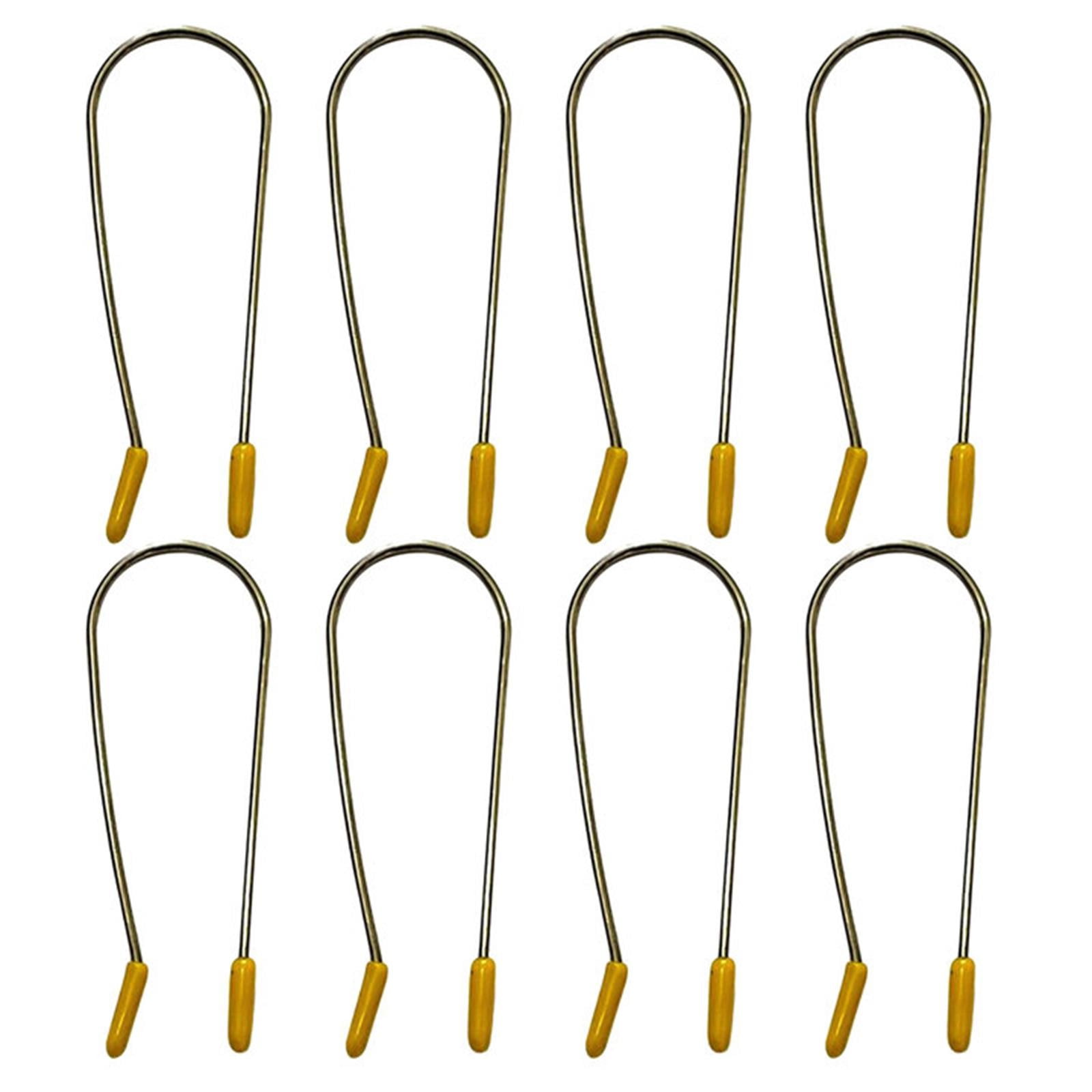 8-Pack U-Shaped Curling Iron Clips - Heat-Resistant Stainless Steel ...