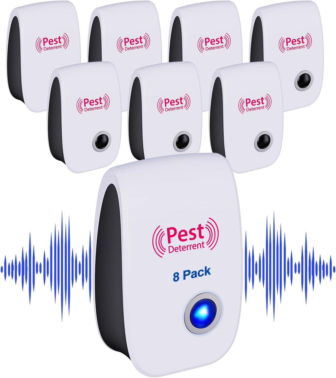 8 Pack Ultrasonic Rat Repellent, Electronic Mosquito Repellent ...