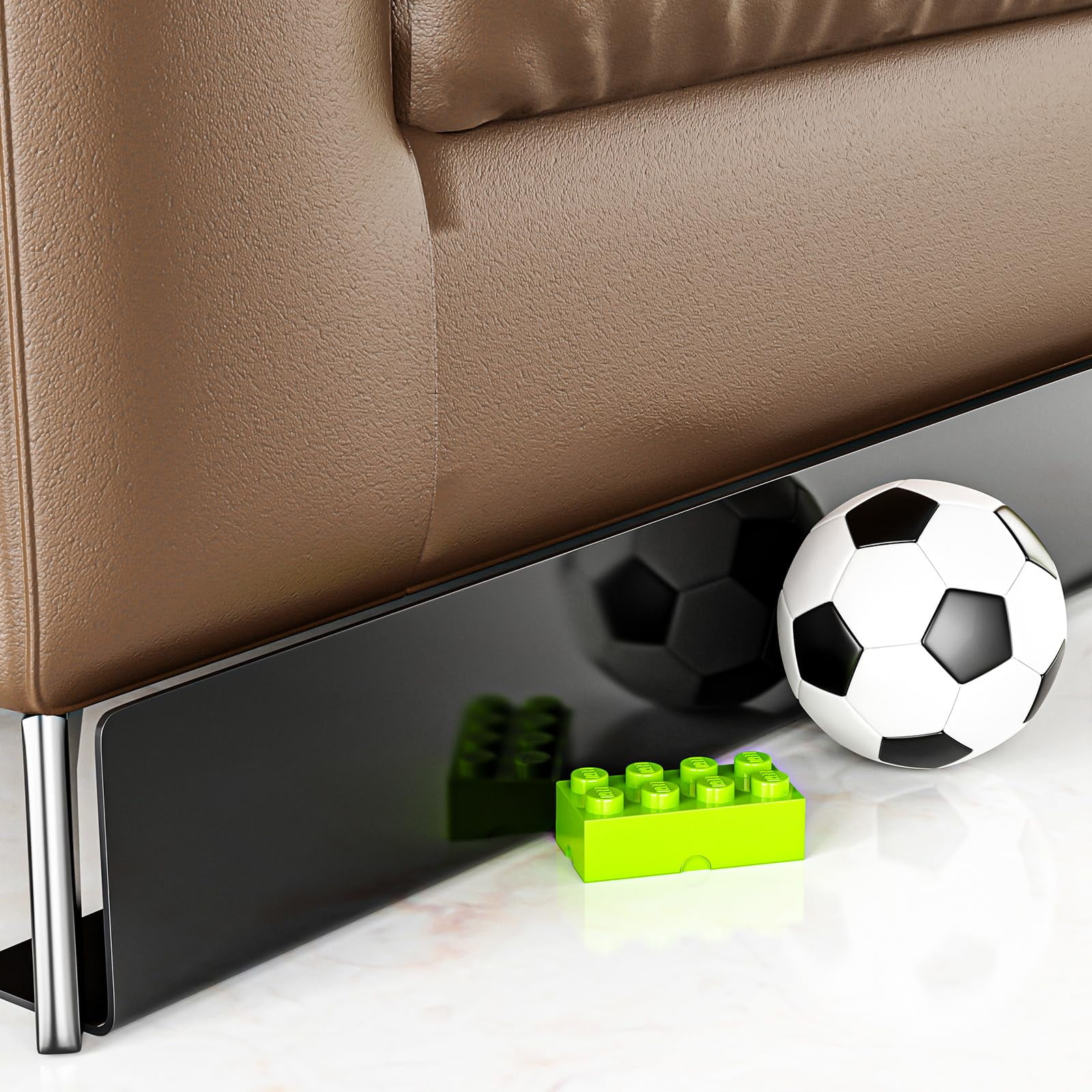 8 Pack Under Couch Guards Toy Blockers Furniture Protectors PVC Barrier ...