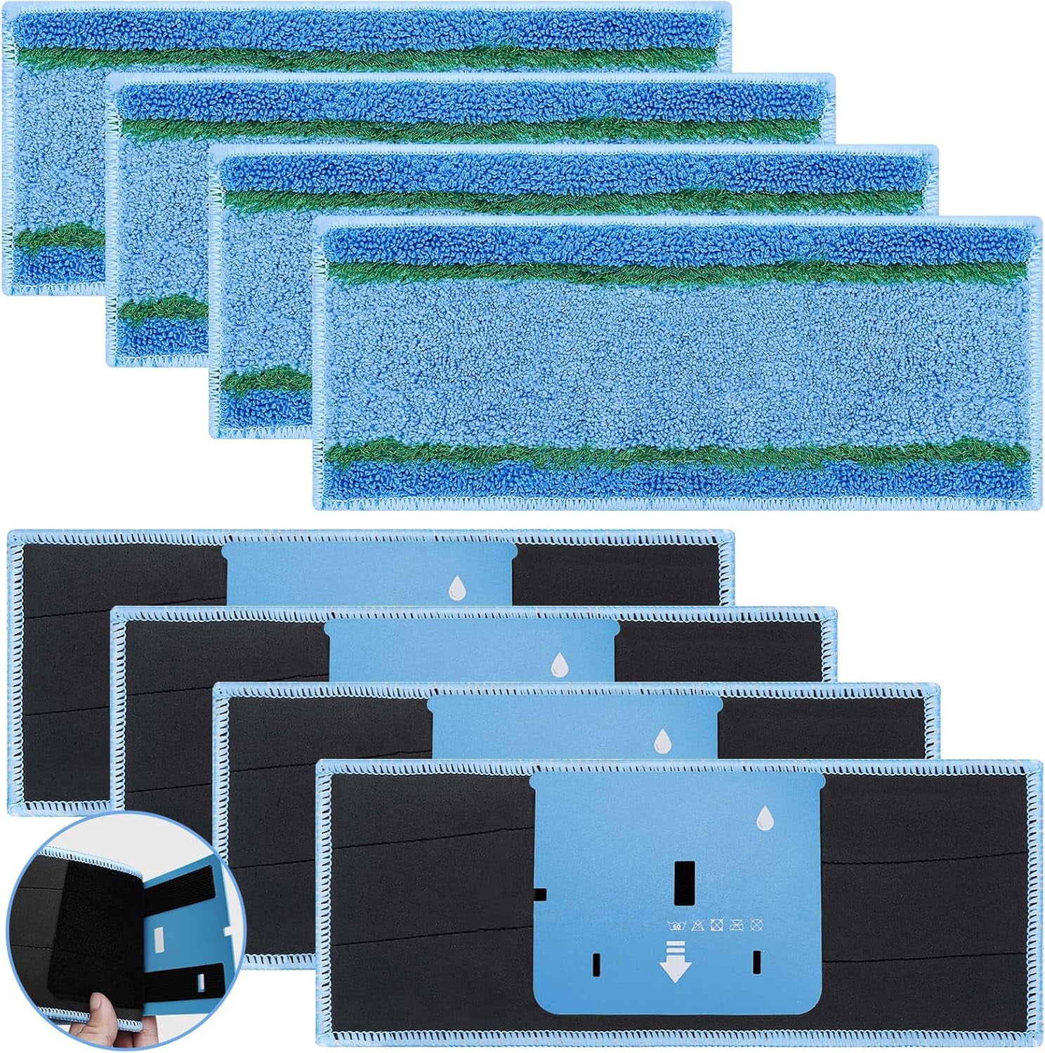 8 Pack Upgraded M6 Wet Mopping Pads for iRobot Braava Jet M6 Series ...