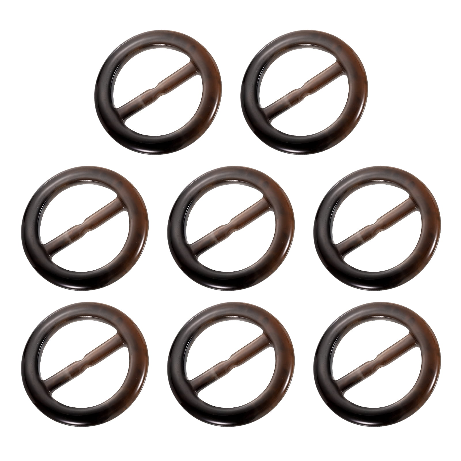 8 Pack Uxcell T-shirt Clips, 30mm(1-3/8") Round Resin Silk Scarf Ring ...