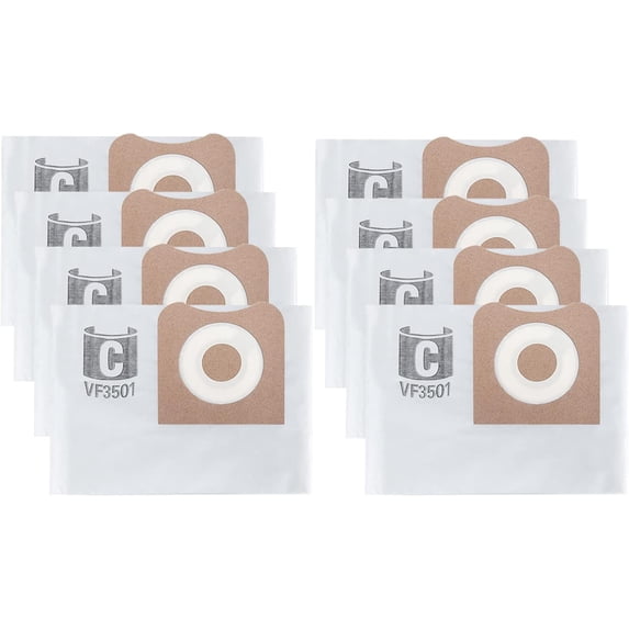8 Pack VF3501 Filter Bags, Compatible with Ridgid 3 to 4.5 Gallon Dust ...