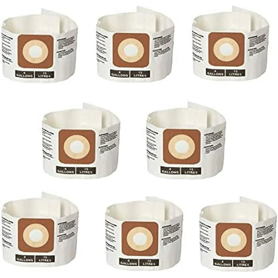 8 Pack Vacuum Bags for Craftsman 4 Gallon Fine Dust Shop Vac and DeWALT ...