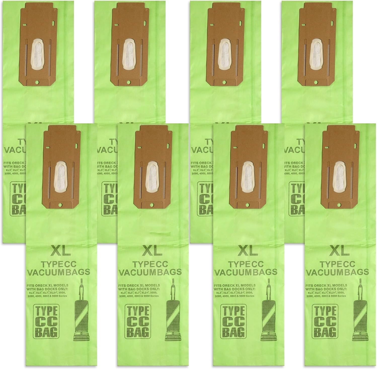 8 Pack Vacuum Bags Replacement for Oreck Type CC, Fit for All XL ...