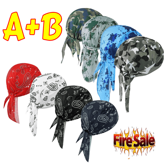 8-Pack Versatile Skull Cap Duo: Breathable & Quick-Dry Headwear for ...
