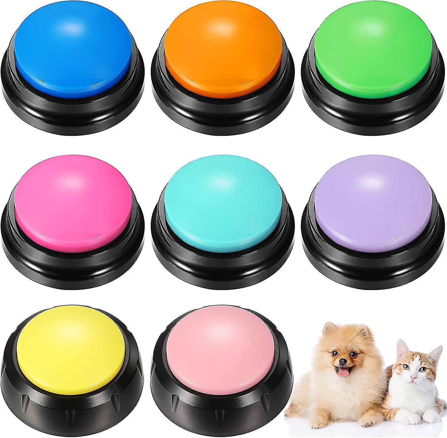8 Pack Voice Recording Button Dog Buttons For Communication Interactive ...