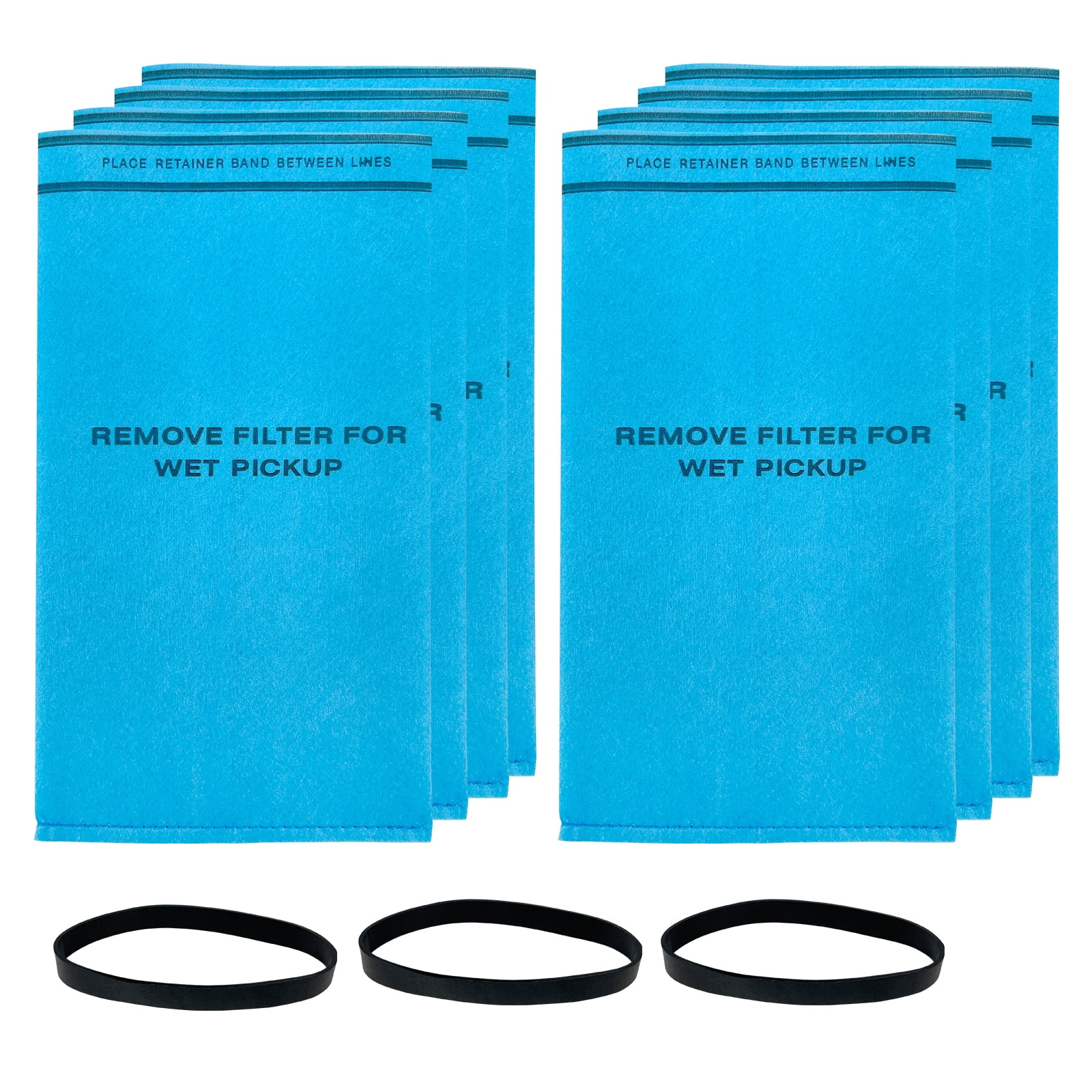 8 Pack Wet Dry Filter Bags Compatible with WORKSHOP WS01025F2 ...