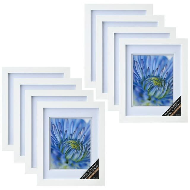 8 Pack: White Gallery Wall Frame with Double Mat Airfloat Gallery™ by ...