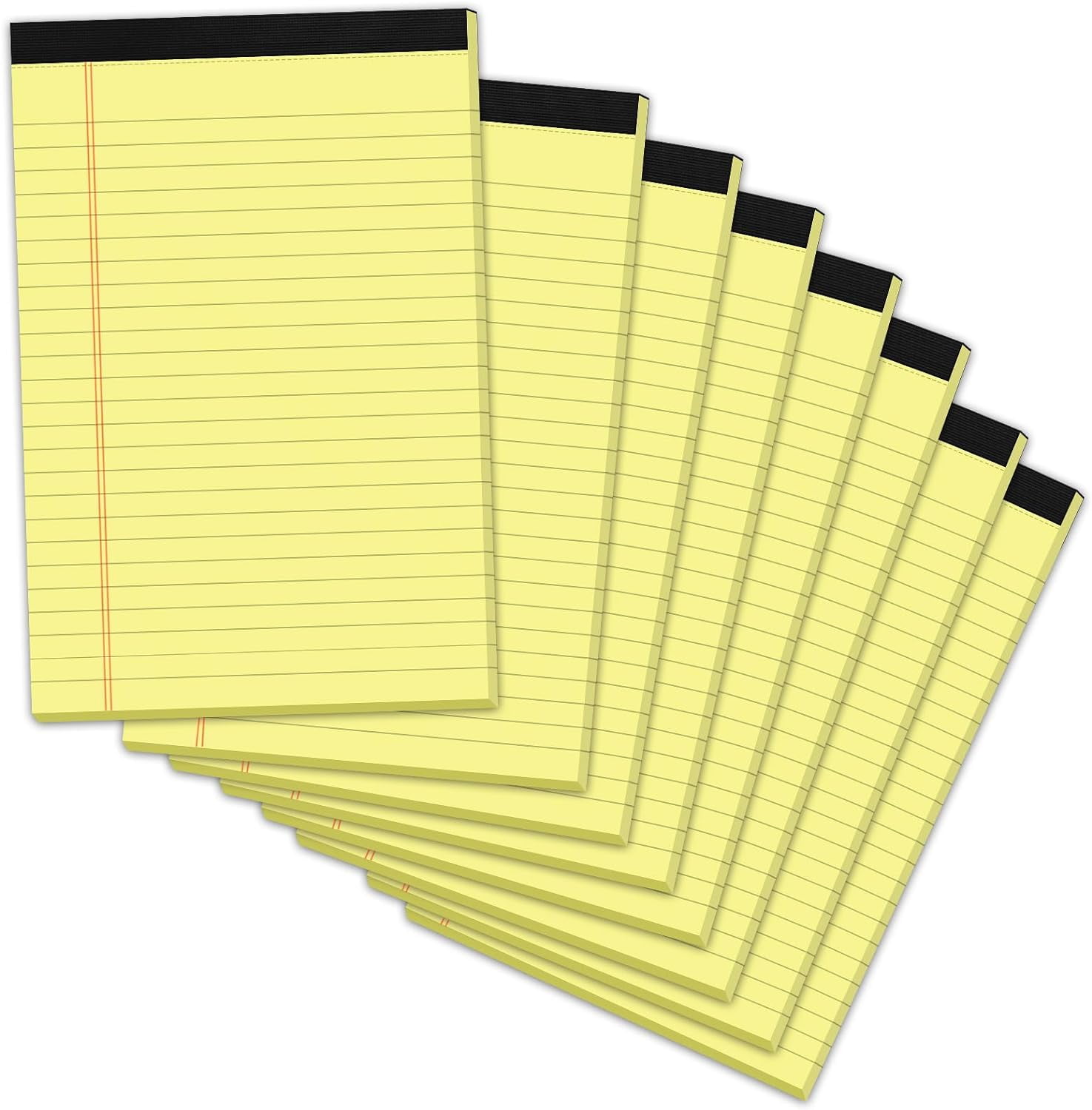 8 Pack Yellow Legal Pads 5x8 Small Note Pads 240 Sheets Perforated ...