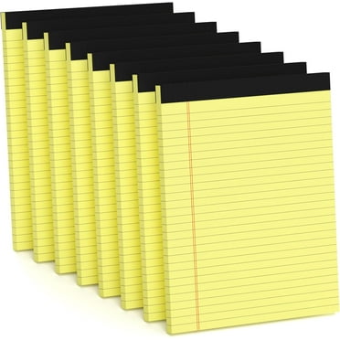 CaseMate neon legal pad, 3 pack (Color may vary), Wide Ruled, 8.5" x 11 ...