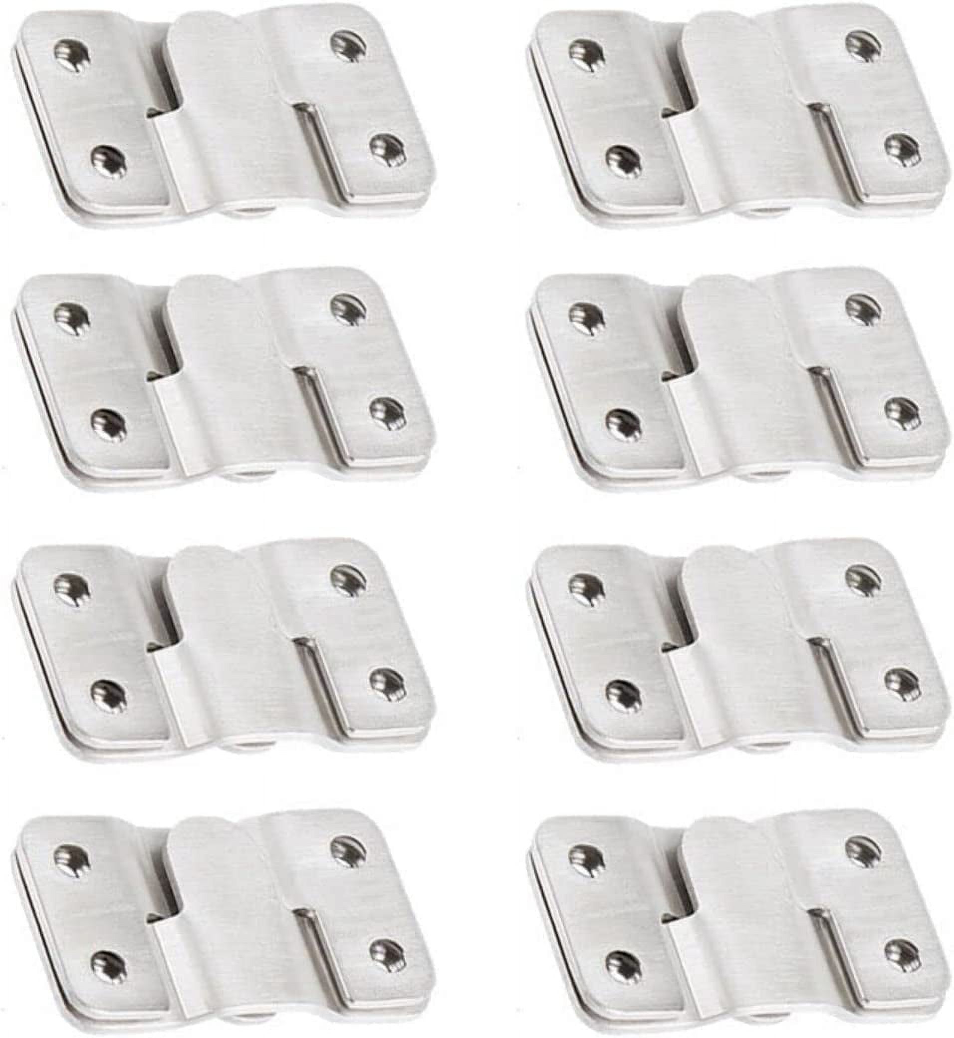 8 Pack Z-Clips Flush Mount Bracket Heavy Duty Picture Hangers ...