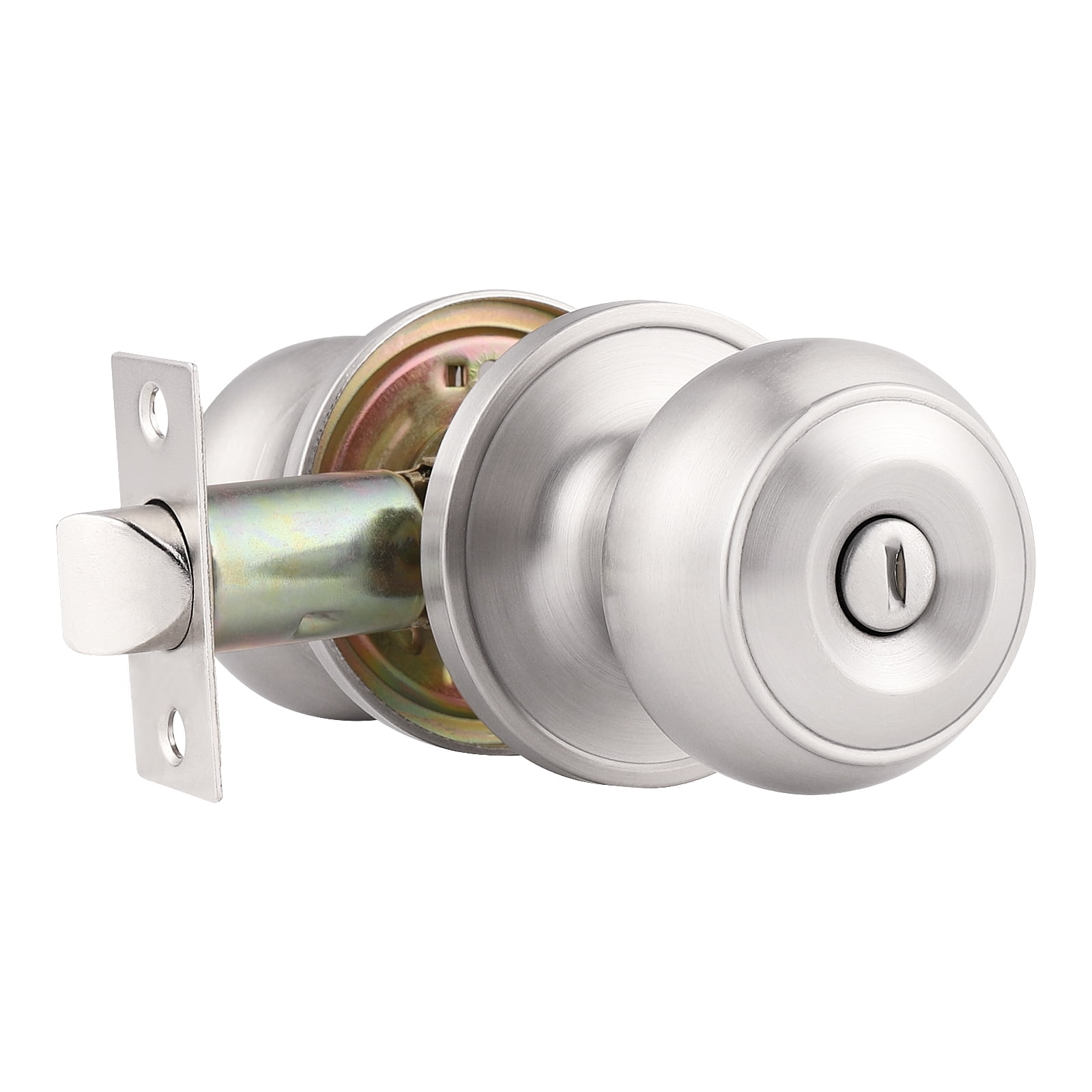 (8 Pack) knobelite Round Privacy Door Knob(Thumb Turn Lock on The ...