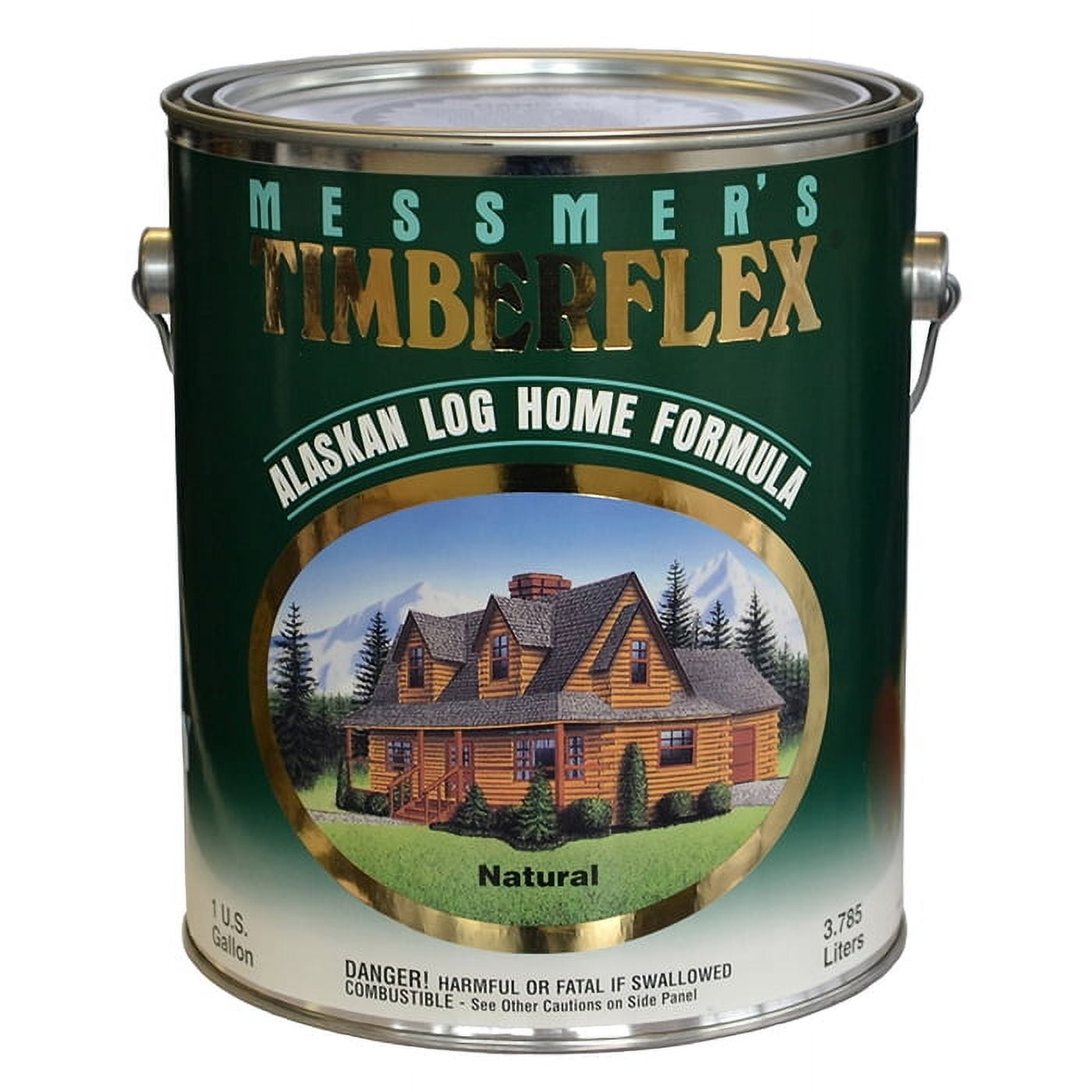 8-Pack of 1 gal Messmer’s TF-600 Natural Timberflex Alaskan Log Home ...