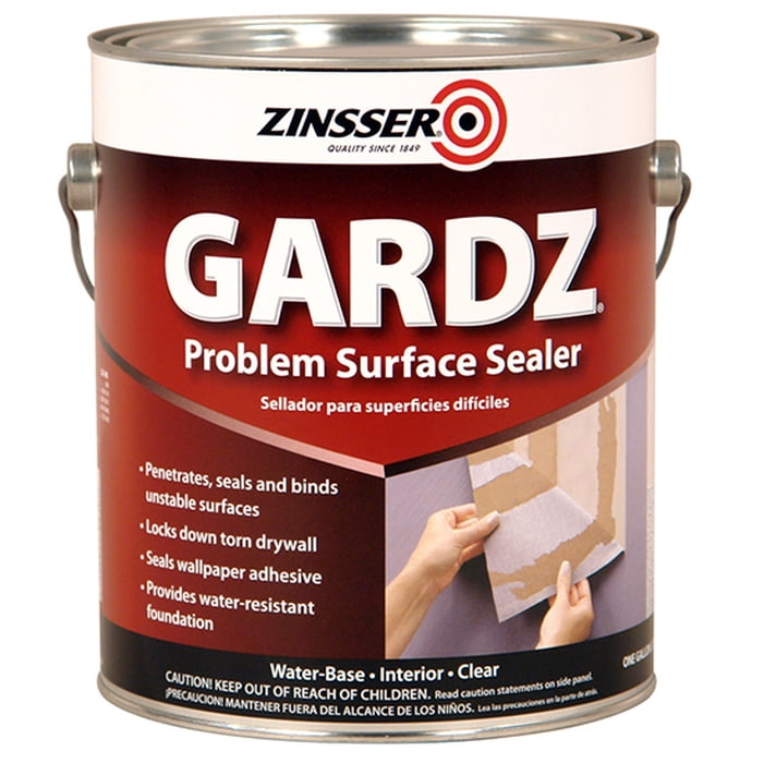 8-Pack of 1 gal Zinsser 02301 Clear Gardz Water-Based Problem Surface ...