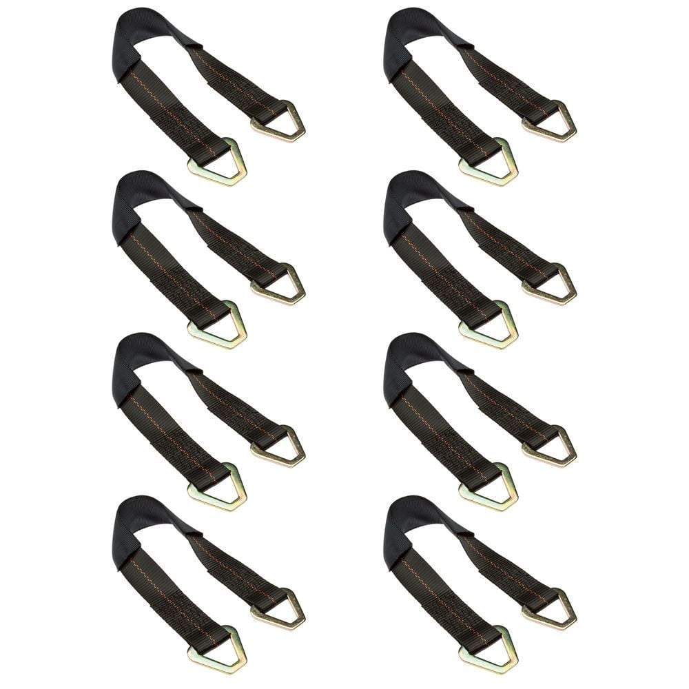 8-Pack of 2in x 2' Axle Strap with D-Rings - Walmart.com