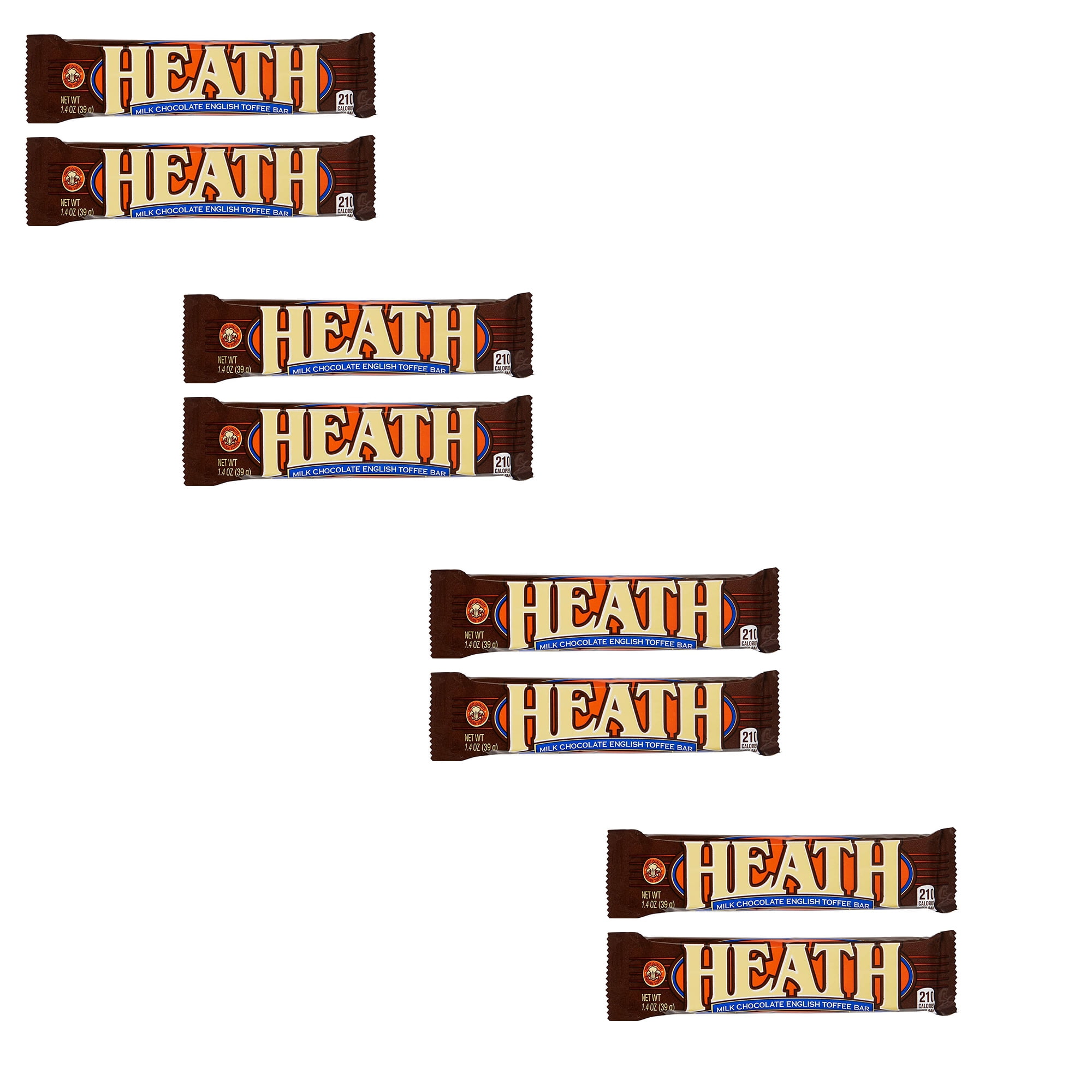 8 Pack of Heath Bar - with Milk Chocolate English Toffee | 1.4 Oz a ...