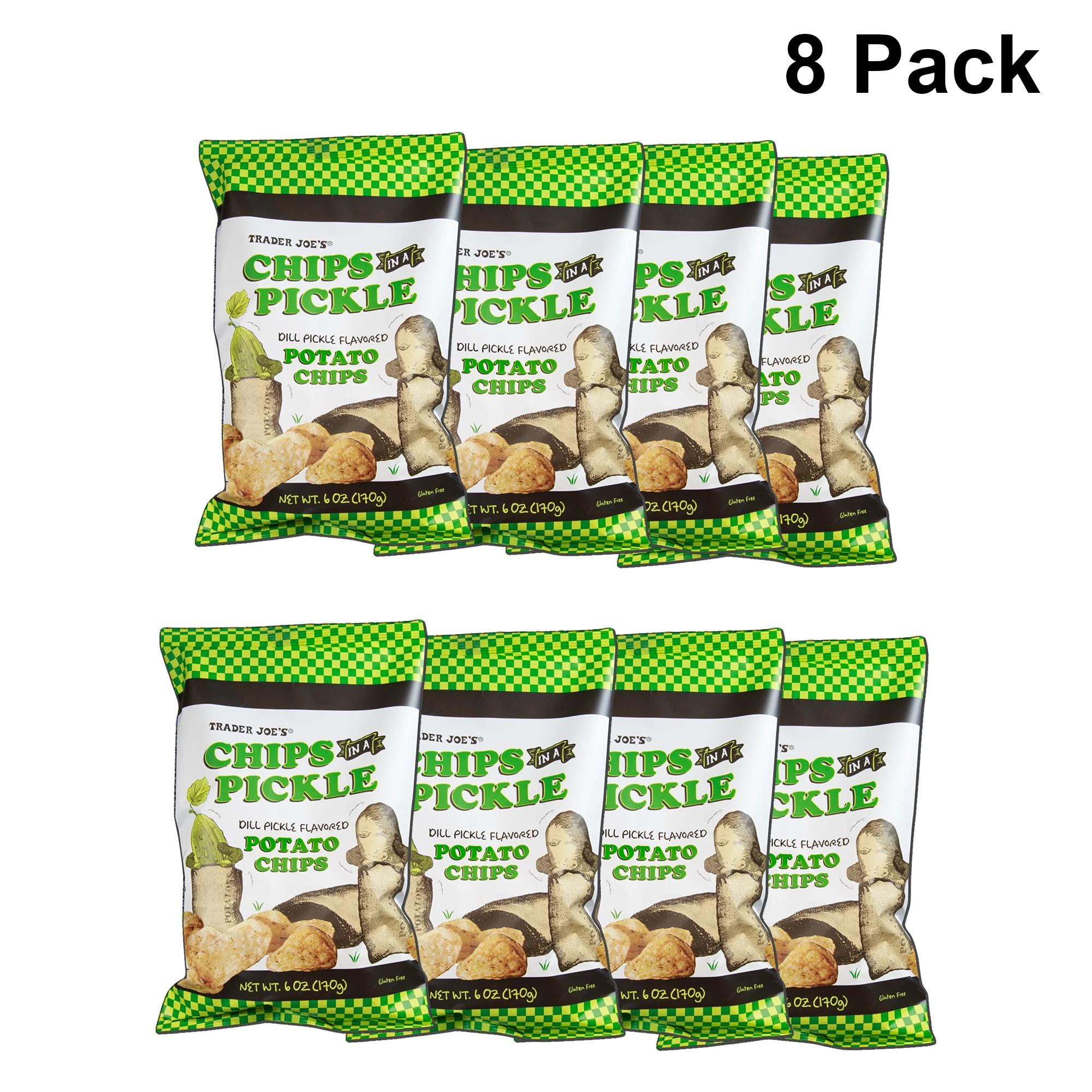 8 Pack of Trader Joe’s Chips in a Pickle Dill Flavoured Potato | 6 Oz ...