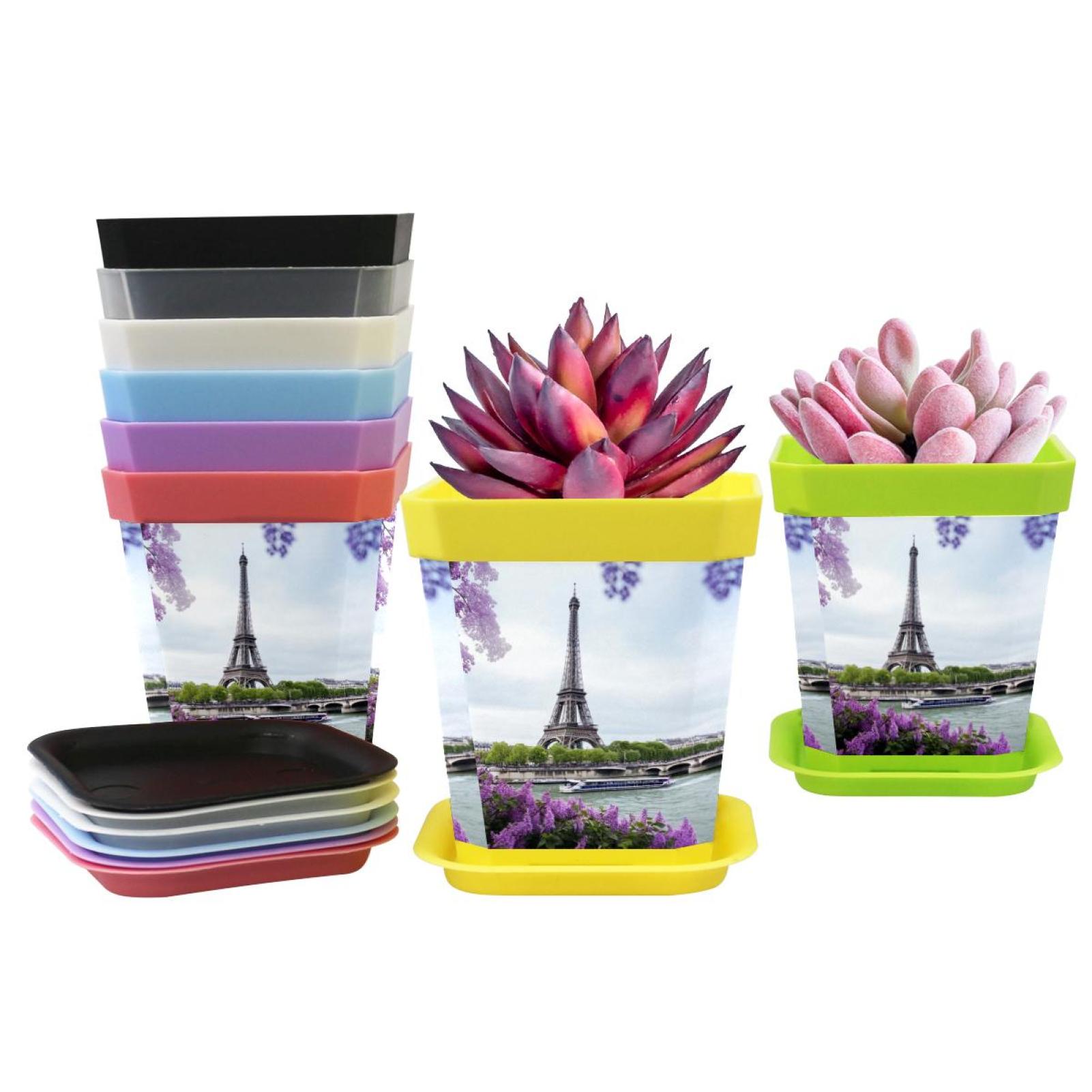 8 Packed，Bridge flowers iron tower lavender，Plant pots,Plastic pots for ...