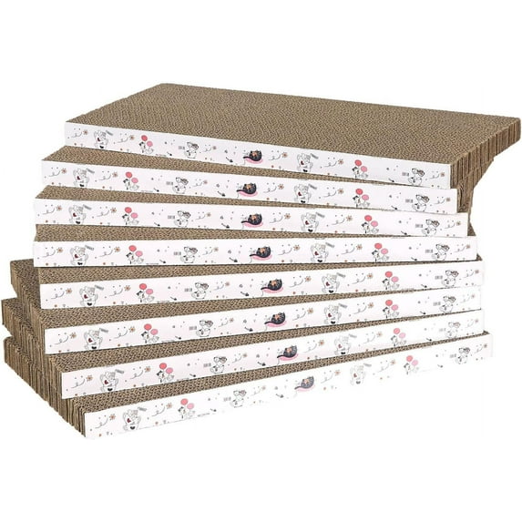 8 Packs in 1 Cat Scratch Pad, Scratcher Cardboard,Reversible,Durable ...