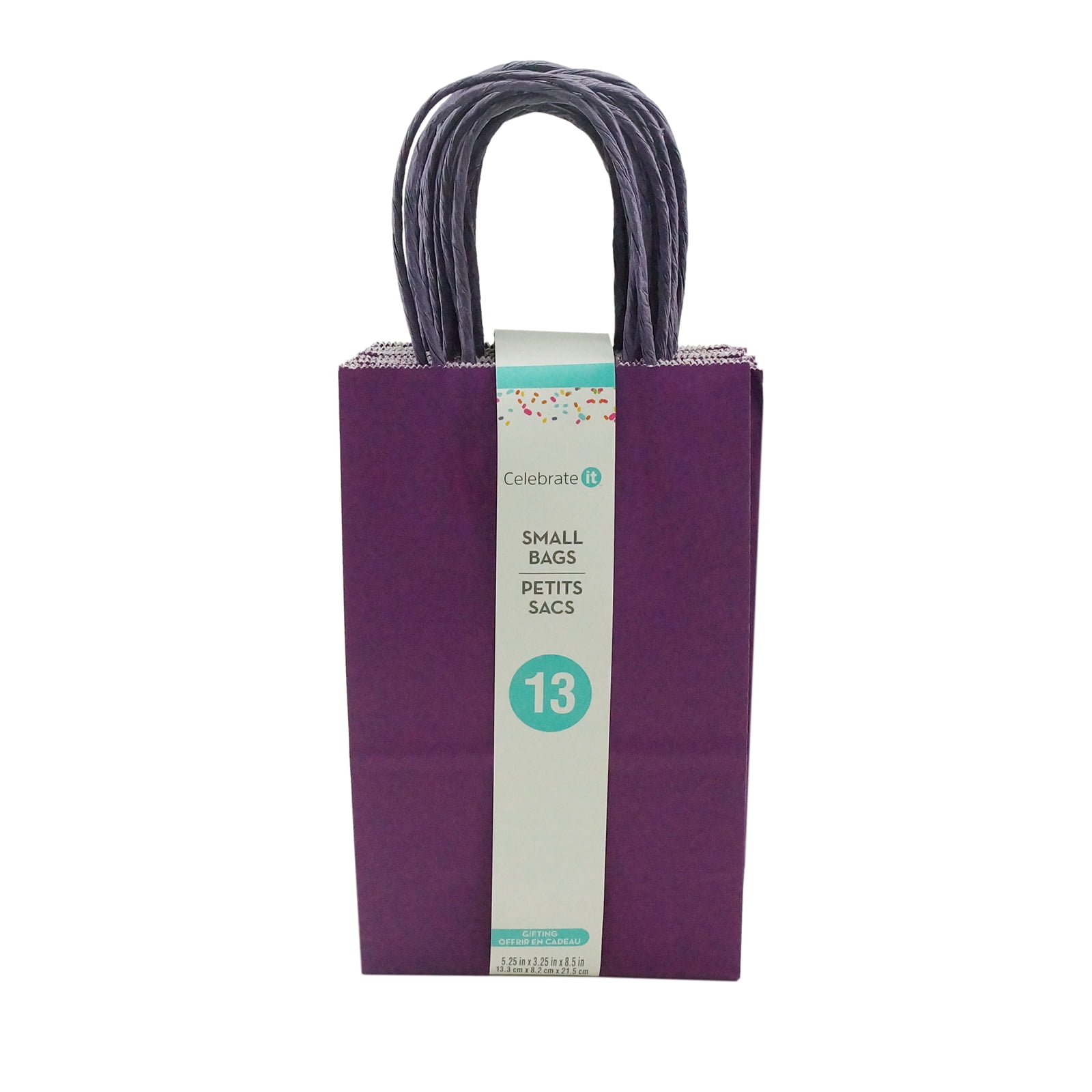 8 Packs: 13 ct. (104 total) Small Solid Gift Bags by Celebrate It ...