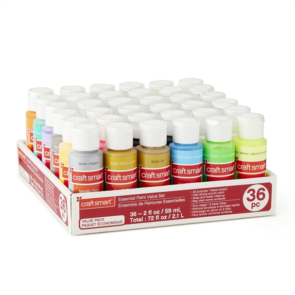 8 Packs: 36 ct. (288 total) Essential Paint Value Set by Craft Smart ...