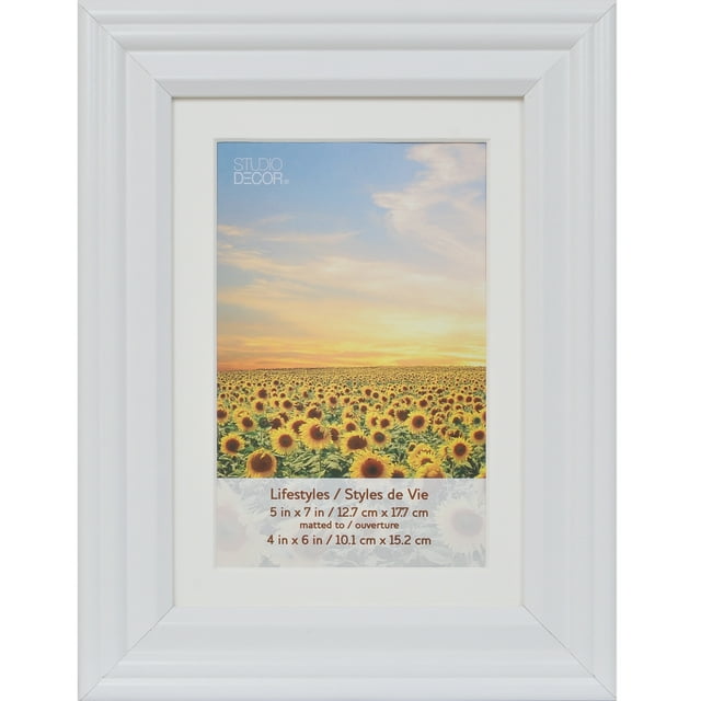 8 Packs: 5 ct. (40 total) White 4" x 6" Frame with Mat, Lifestyles by ...