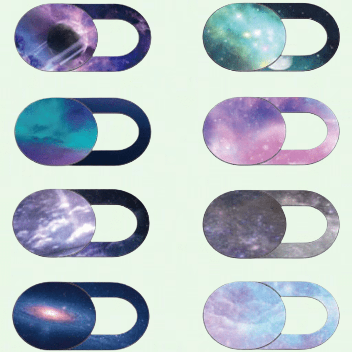 8 Packs Camera Cover Slide Webcam Blocker, Colorful Space, Compatible ...