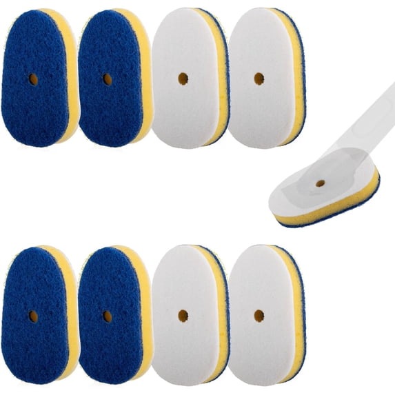 8 Packs Dish Wand Replacement Sponge Scouring Pad Heads Refills ...