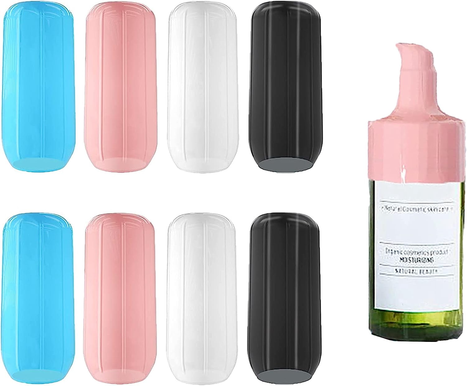 8 Packs Elastic Sleeves for Leak Proofing, Silicone Leak Proof Sleeves ...