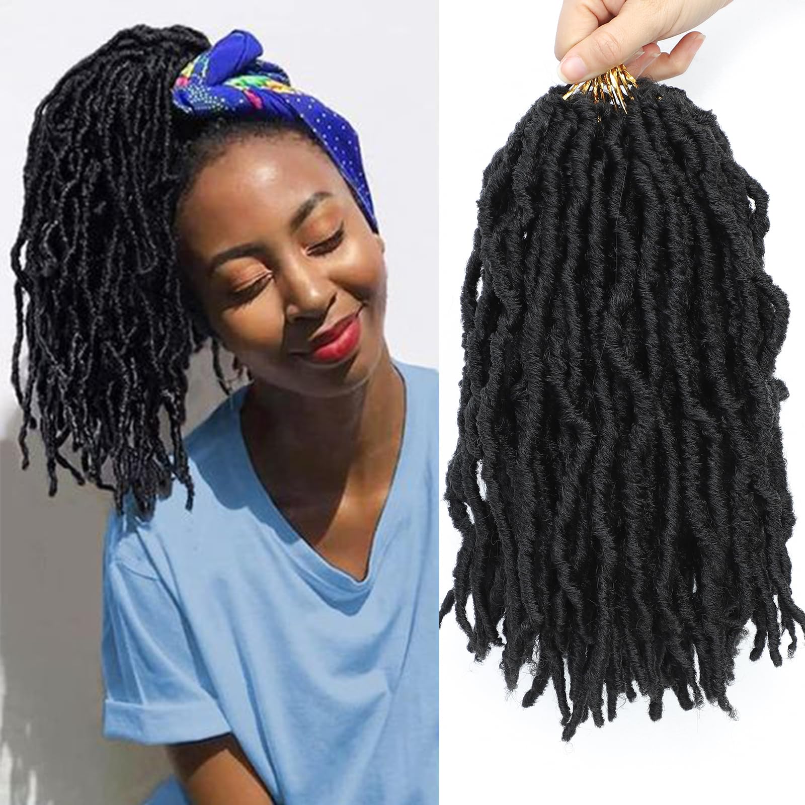 8 Packs Faux Locs Crochet Hair For Black Women Soft Locs Crochet Hair ...