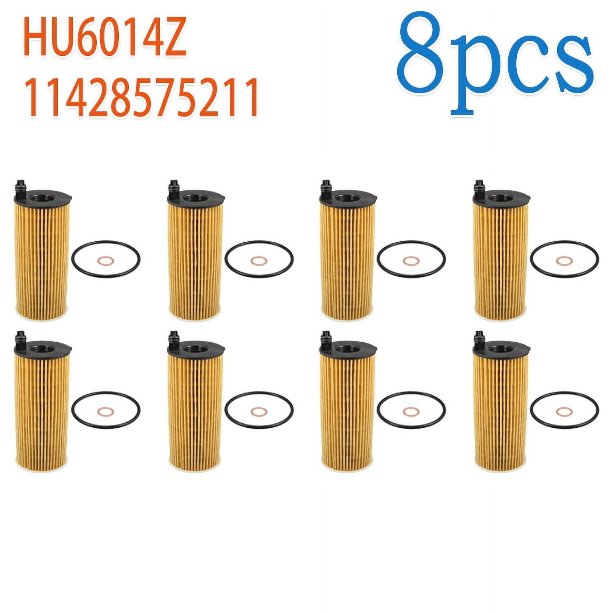 8 Packs For BMW Oil Filter Kit 11428575211 HU 6014 Z - Walmart.com