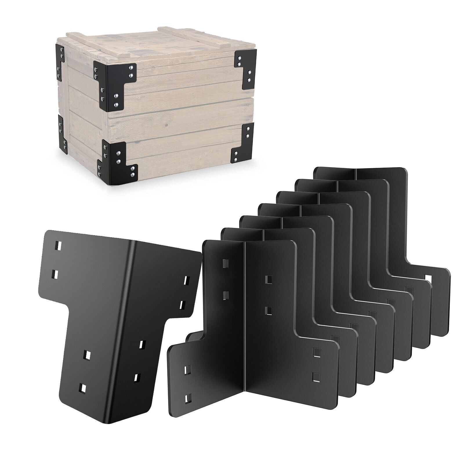 8 Packs Heavy Duty Workbench Corner Brackets, Metal Brackets Set via ...