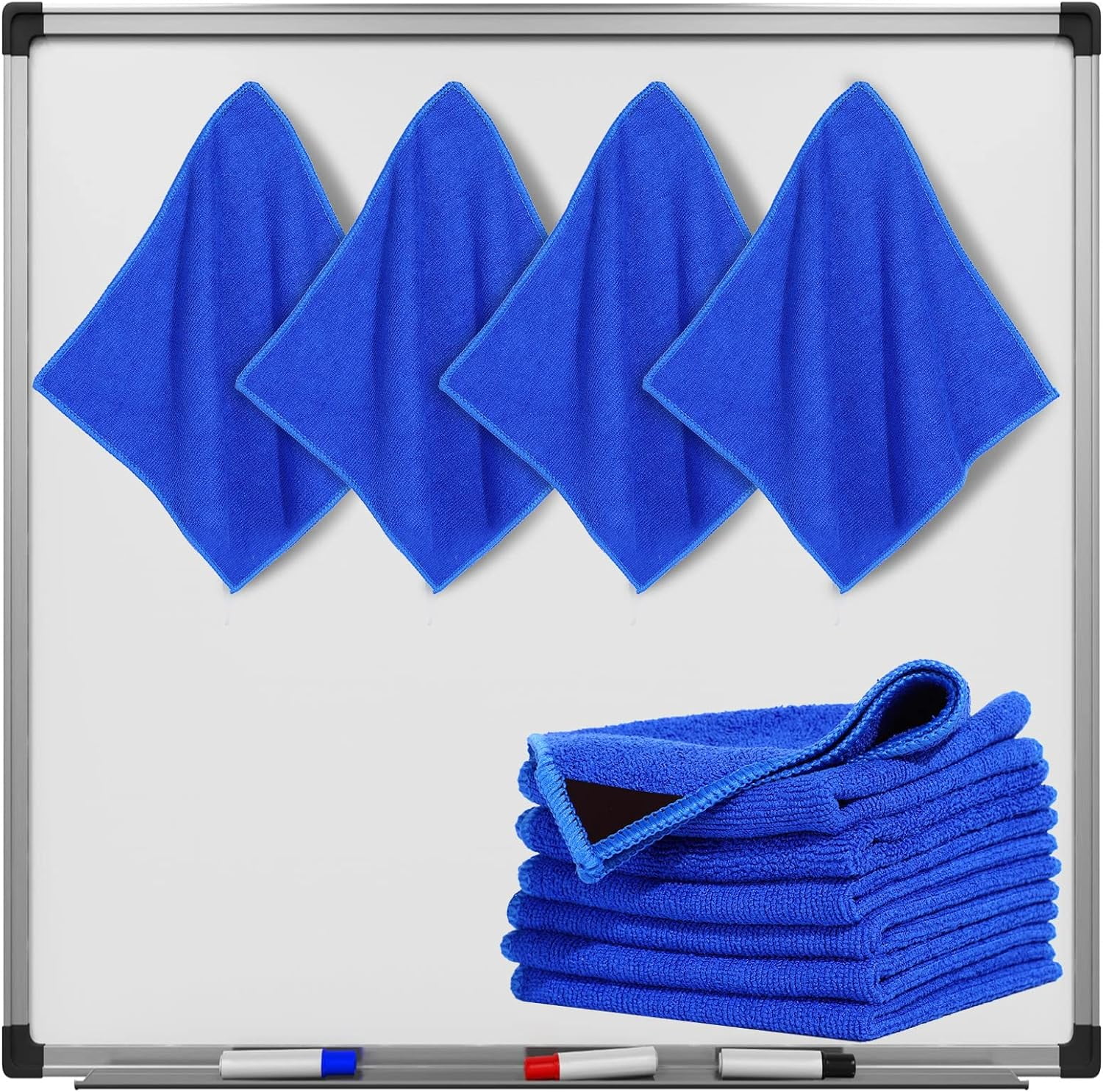 8 Packs Magnetic Cleaning Cloth Microfiber Dry Erase Eraser Magnetic ...