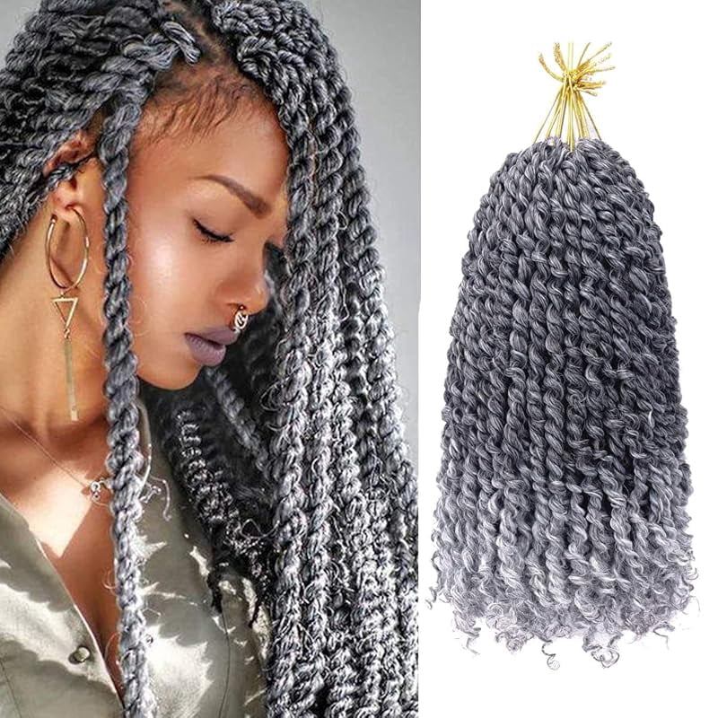 8 Packs Passion Twist Hair 8 Inch Pre-twisted Passion Twist Crochet ...