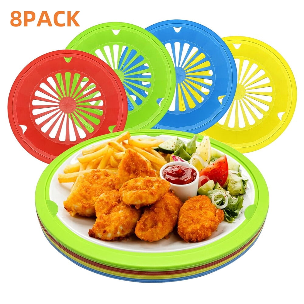 8 Packs Reusable Paper Plate Holders with Snap-in Grooves 10.5 Inch ...