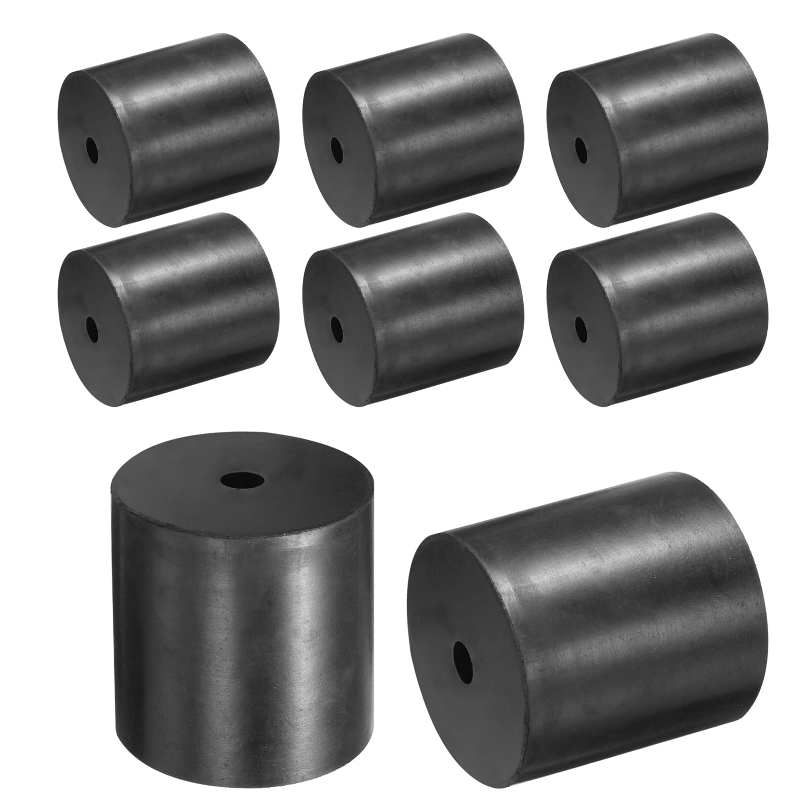 8 Packs Rubber Spacers 50mm OD, 8mm ID, 50mm Height Round Anti ...