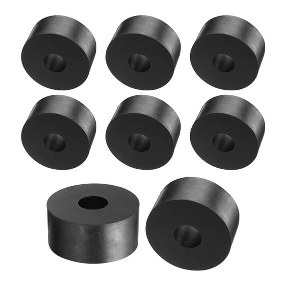 8 Packs Rubber Spacers 60mm OD, 20mm ID, 30mm Height Round Anti ...