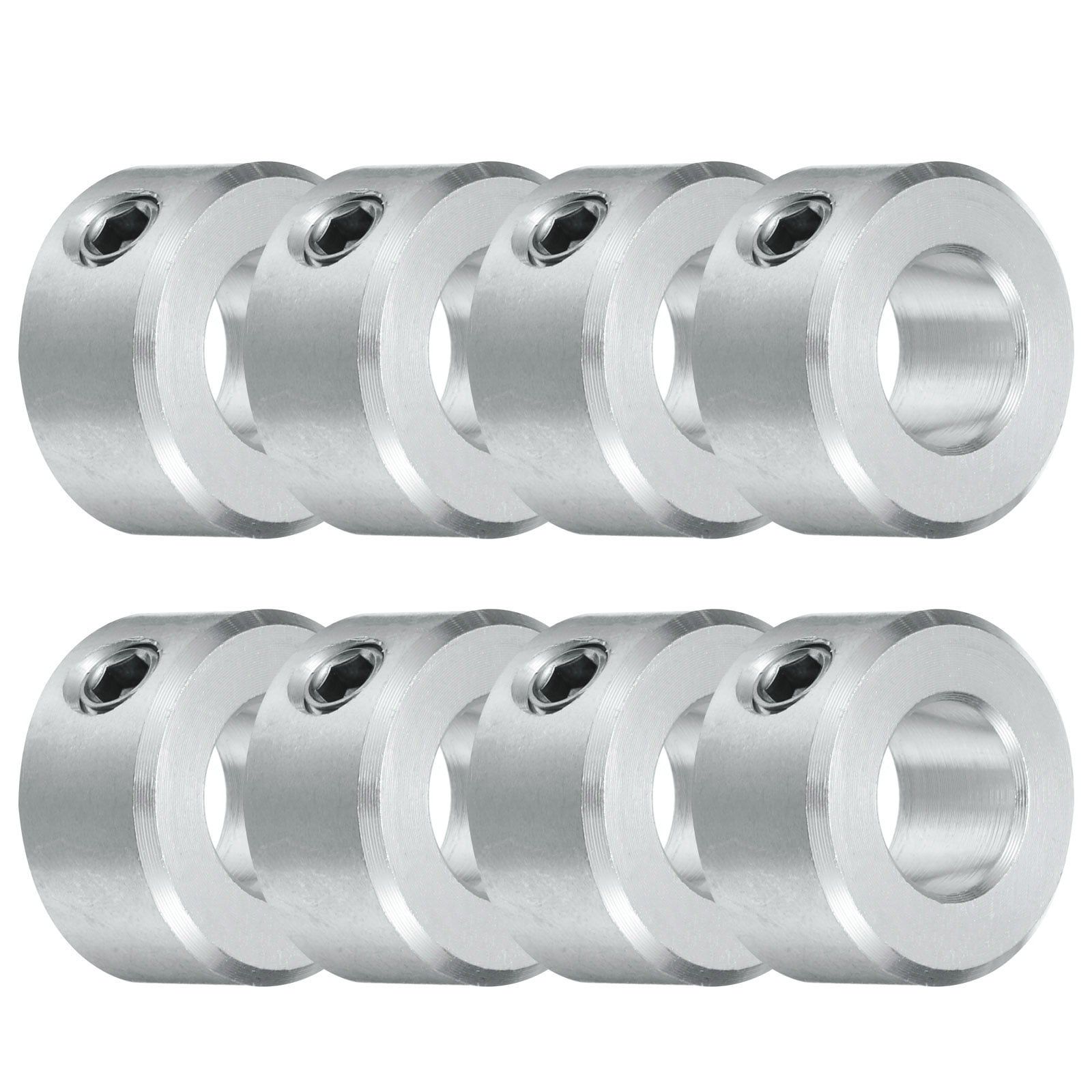 8 Packs Set Screw Collars 7/16" Bore, Aluminum Shaft Collars, 7/8" OD ...